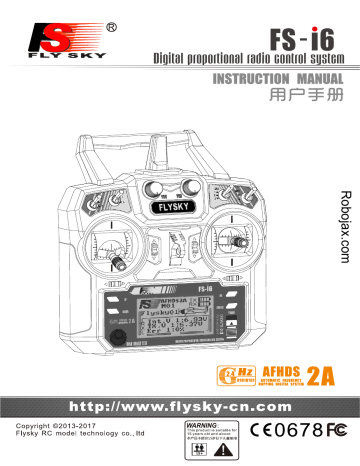 Fly Sky FS-i6 Instruction manual | Manualzz