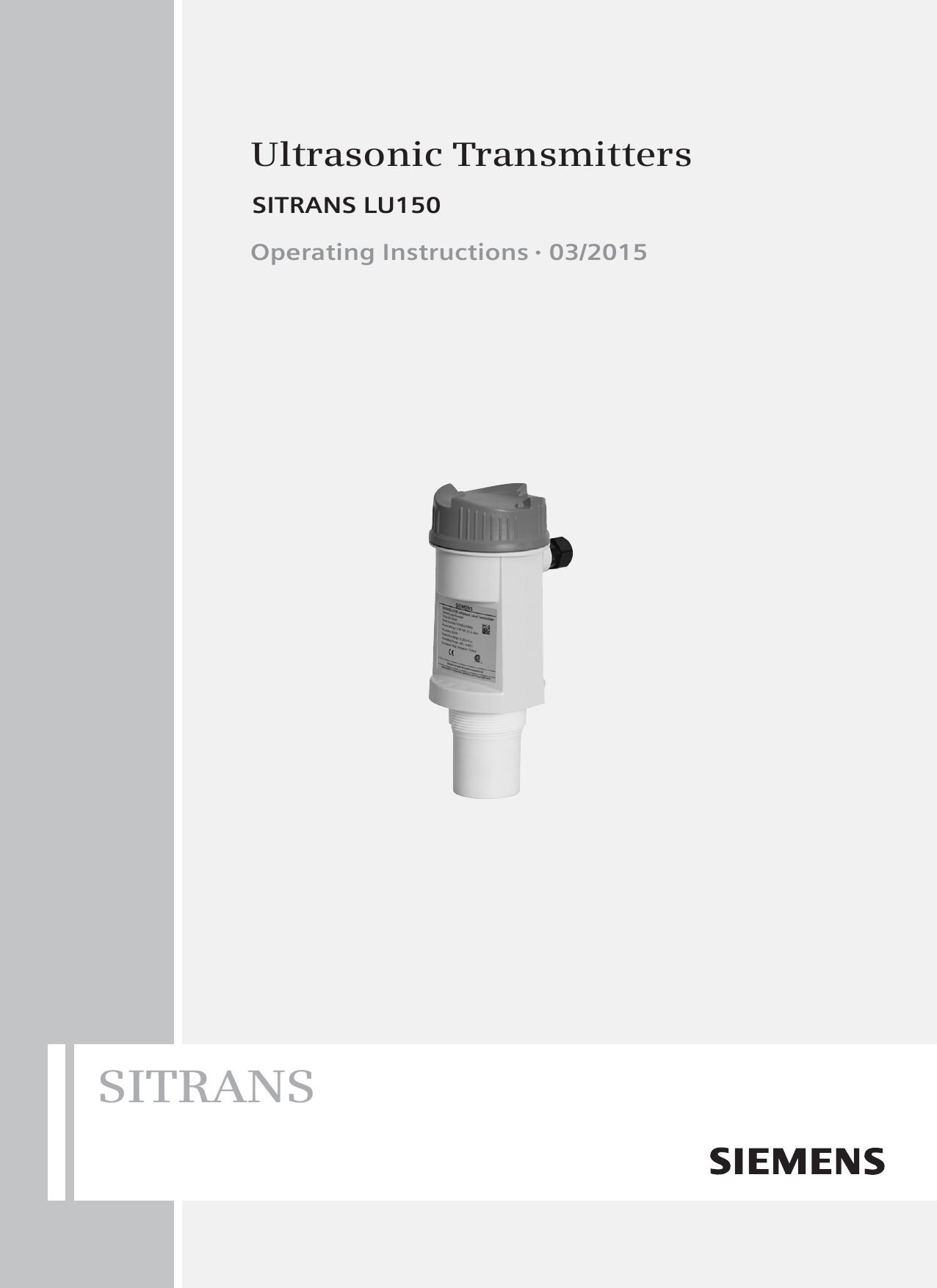 SITRANS LU150 | Manualzz