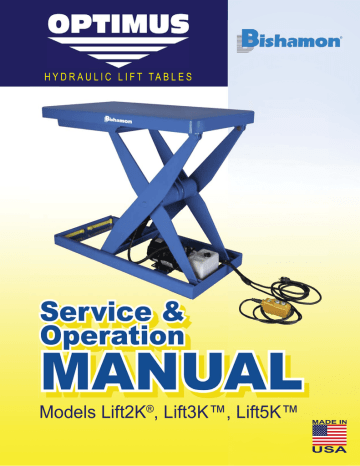 Bishamon Lift2K Service And Operation Manual | Manualzz