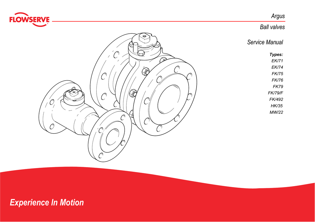 Flowserve Argus Ball Valves Service User Instructions | Manualzz