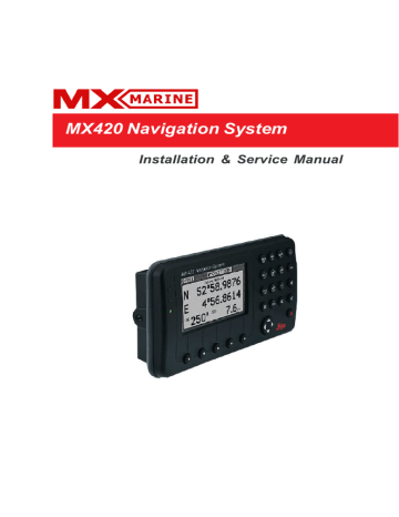Navico MX420/2 GPS/DGPS Installation & Service Manual | Manualzz