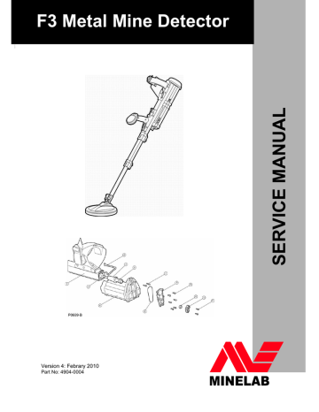 Minelab F3 Mine Detector Service manual | Manualzz