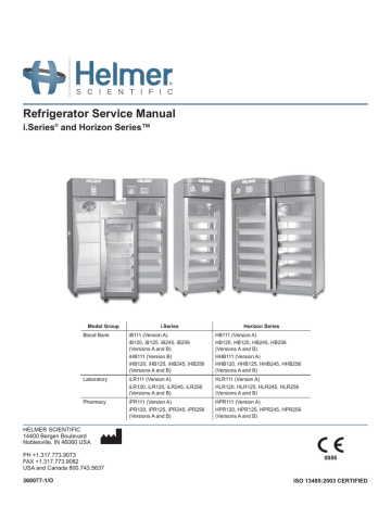 Helmer (Version A) HHB120(Versions A and B) Service manual | Manualzz