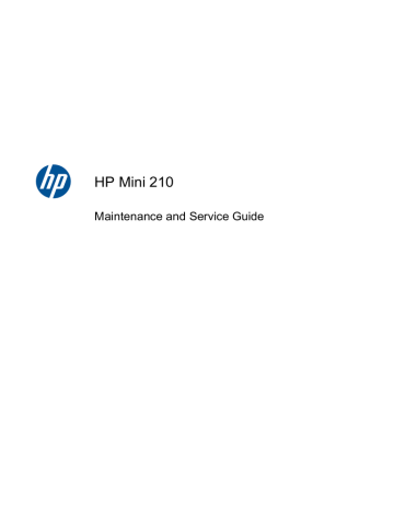 HP Mini 210-2100 PC series Guide | Manualzz