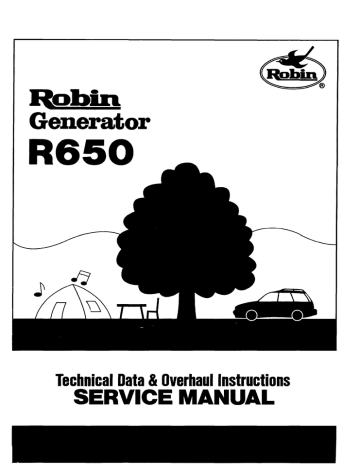 Robin R650 Service manual | Manualzz
