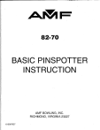 AMF 82-70 Pinspotter Instruction Manual | Manualzz