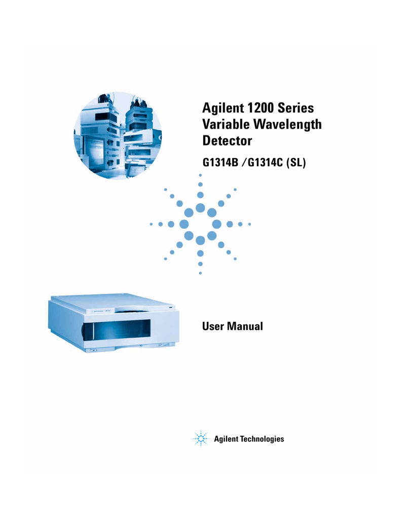 Agilent Technologies G1314C VWD-SL User manual | Manualzz