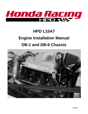 Honda HPD L15A7 Installation manual | Manualzz