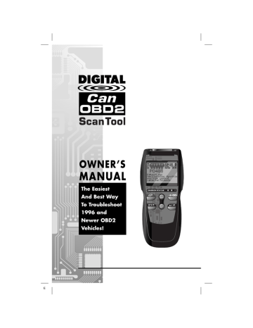 OBD2 Scan Tool Digital Can OBD2 Owner's Manual | Manualzz