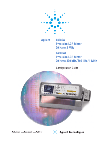 Agilent E4980A/E4980AL Configuration Guide | Manualzz