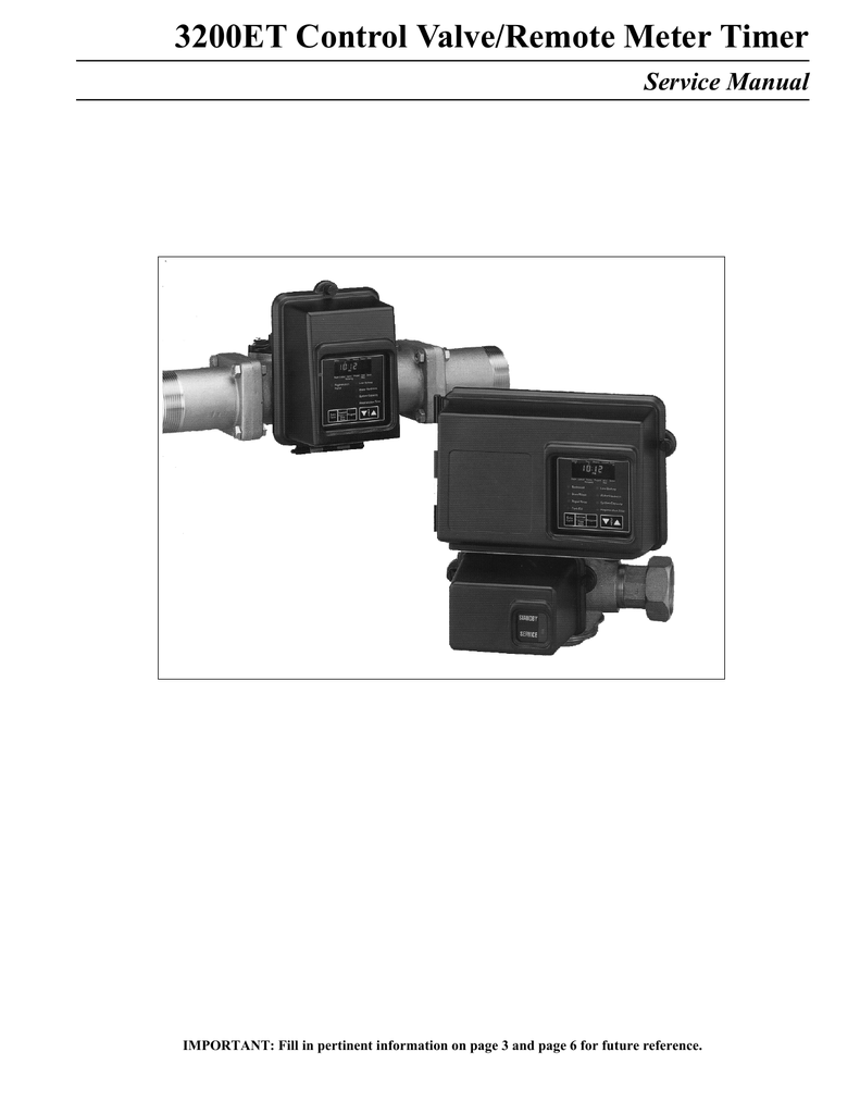 Hydrotech Fleck FAF 3200ET Owner's Manual | Manualzz