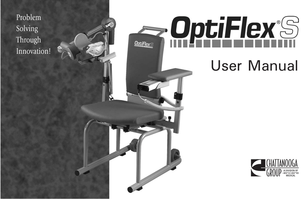 Chattanooga Group OptiFlex S User manual | Manualzz