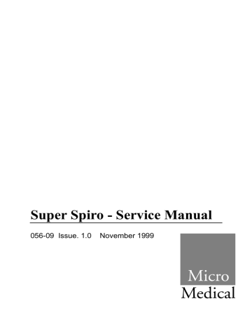 Super Spiro Service Manual - Micro Medical | Manualzz