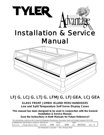 Tyler Advantage LFJG, LCJG, LTJG, LFMJG, LFJ GEA, LCJ GEA Installation ...