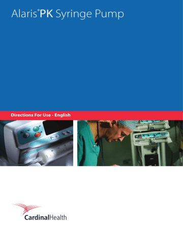 Alaris® PK Syringe Pump | Manualzz