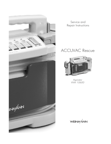 WEINMANN AccuVac Rescue Aspirator Service Manual | Manualzz
