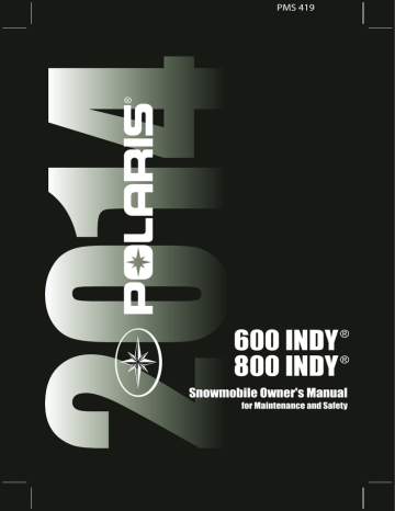 Polaris PMS 419 Offroad Vehicle User manual | Manualzz