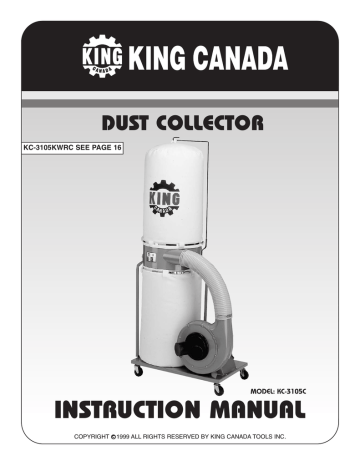 King Canada KC-3105C Instruction manual | Manualzz