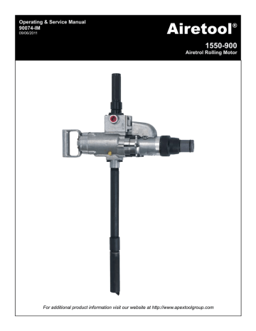 Airetool Airetrol 1550-900 Operating & Service Manual | Manualzz