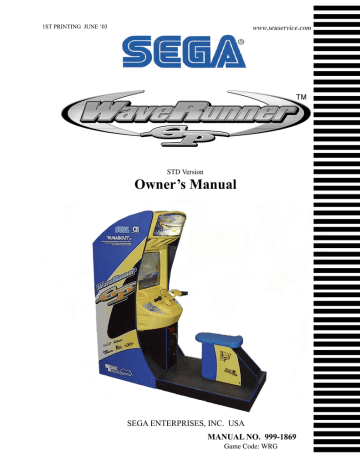 Sega waverunner gp Owner's Manual | Manualzz
