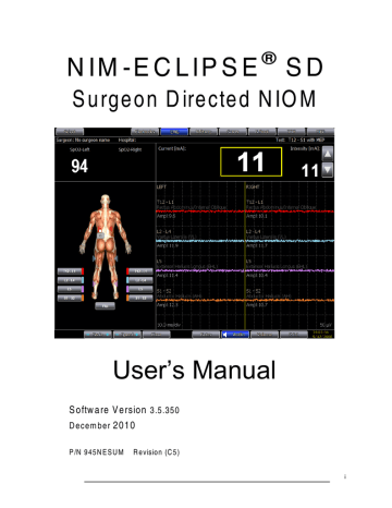 NIM-ECLIPSE® SD User's Manual | Manualzz
