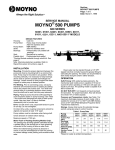 Moyno 300 Series 331, 332, 333, 344, 356, 367 Pumps Service Manual ...
