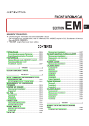 Nissan YD25DDTi - Service manual