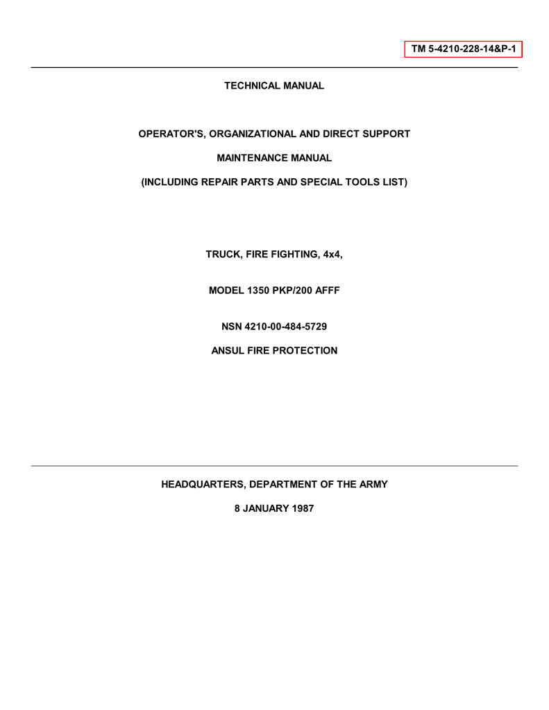Tm 5 4210 228 14 p 1 Technical Manual Manualzz Tm 5 4210 228 14 p 1 Technical Manual Manualzz
