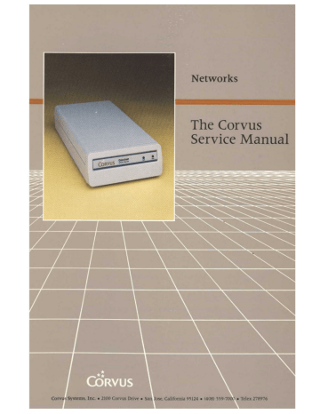 Corvus OMNINET Disk Server, Utility Server, Multiplexer, Service Manual ...