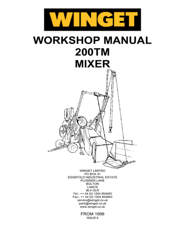 Winget 200T TM Workshop Manual | Manualzz