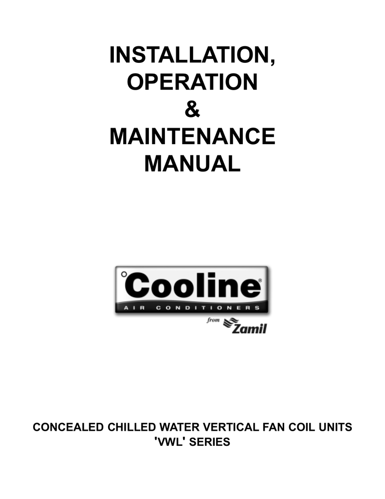 INSTALLATION OPERATION MAINTENANCE MANUAL Manualzz installation-operation-maintenance-manual-manualzz