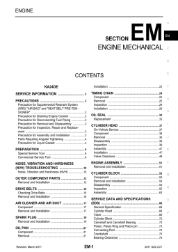 Nissan YD25DDTi - Service manual