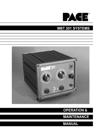 Pace MBT-201 Desoldering/Soldering Station Operation Manual | Manualzz