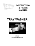 Hobart CL Series Dishwashers Instruction Manual | Manualzz
