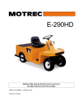 MOTREC E 480 Operator and Maintenance Manual | Manualzz