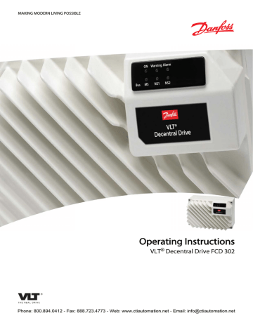 Danfoss VLT FCD 302 Operating Instructions | Manualzz