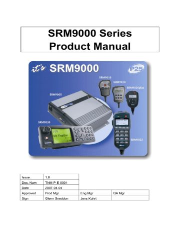 Simoco SRM9000 Mobile Radio Manual | Manualzz