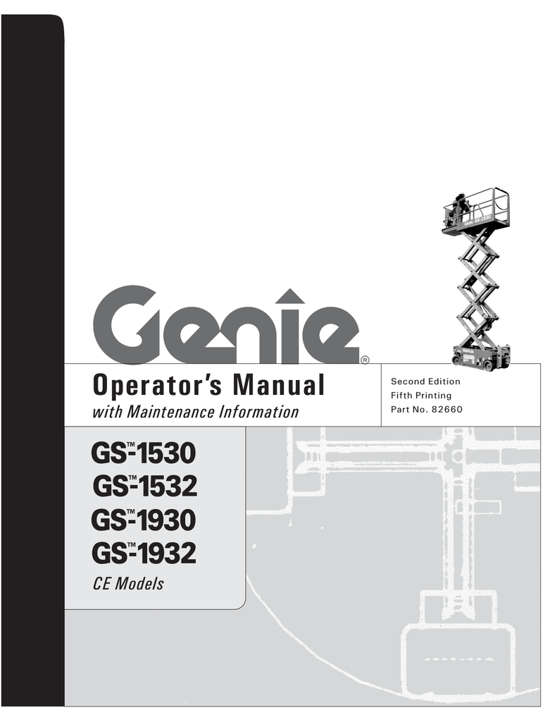 Genie GS-1930 Operator's Manual | Manualzz