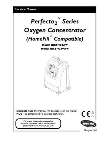Invacare Perfecto 2 SeriesIRC5PO2AW Service manual | Manualzz