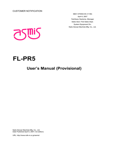 Flash Memory Programmer FL-PR5 User's Manual | Manualzz