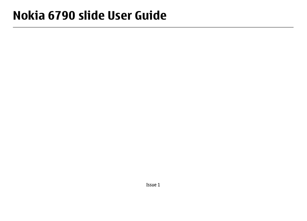 Nokia 6790 Slide User Guide Manualzz nokia-6790-slide-user-guide-manualzz
