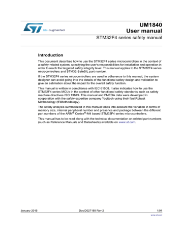 STM32F4 series User Manual | Manualzz