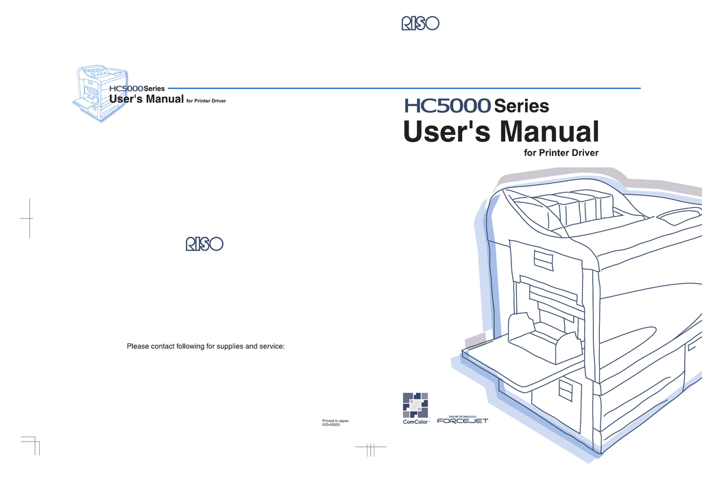 RISO HC5000 Printer Driver Manual | Manualzz
