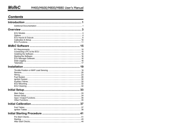 MoTeC M400 M600 M800 M880 User Manual | Manualzz