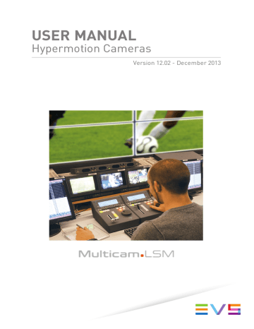 EVS Hypermotion Cameras User Manual - VFC-7000, FT-One, Hi-Motion I, Hi ...