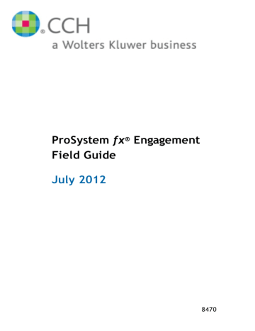 ProSystem fx Engagement Field Guide | Manualzz
