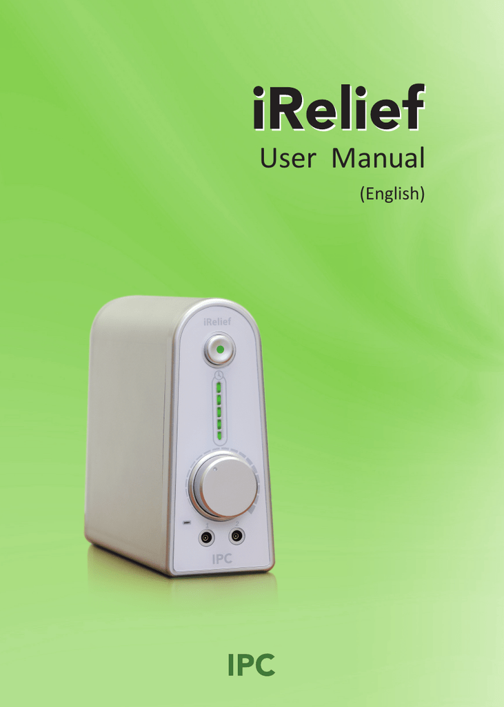 IPC iRelief User manual | Manualzz