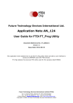 FTDI Chip FT_PROG Utility Application Note | Manualzz