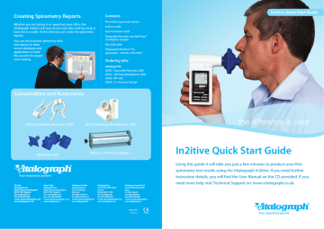 Vitalograph In2itive Quick Start Guide | Manualzz