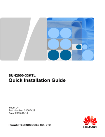SUN2000 33KTL Quick Installation Guide | Manualzz